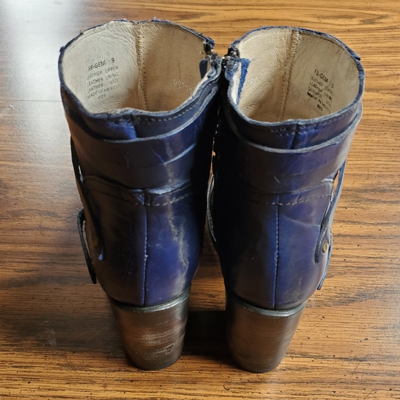 Freebird by Steven | Shoes | Rare Freebird By Steven Blue Gem Booties 9 ...